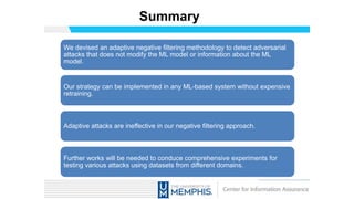 Using Negative Detectors for Identifying Adversarial Data Manipulation in Machine Learning | PPT