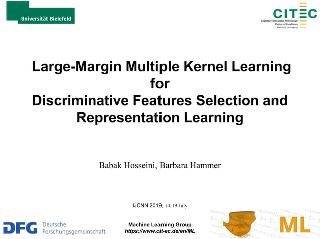 Large-Margin Multiple Kernel Learning for Discriminative Features Selection and Representation ...