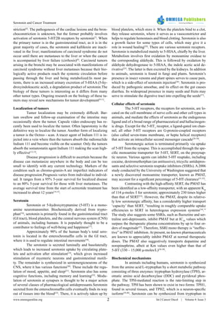The Impact of Serotonin on the Cause and Treatment of Cancer | PDF