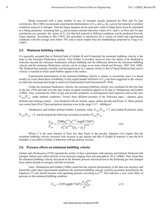 Pressure effects on gas-solid fluidized bed behavior | PDF