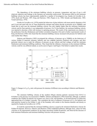 Pressure effects on gas-solid fluidized bed behavior | PDF