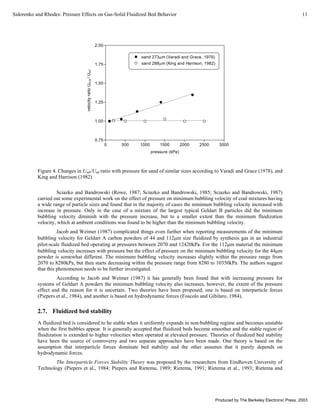 Pressure effects on gas-solid fluidized bed behavior | PDF