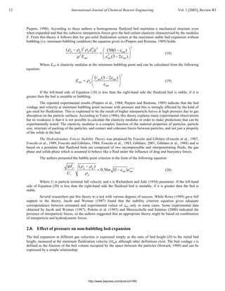 Pressure effects on gas-solid fluidized bed behavior | PDF