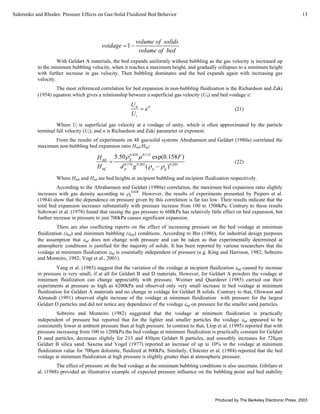 Pressure effects on gas-solid fluidized bed behavior | PDF