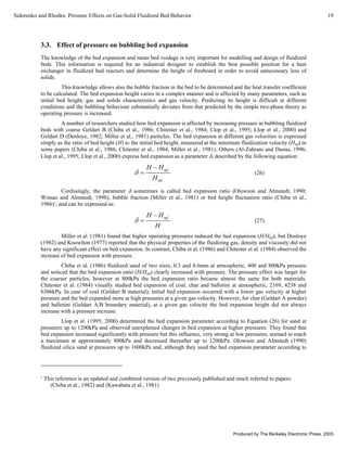 Pressure effects on gas-solid fluidized bed behavior | PDF