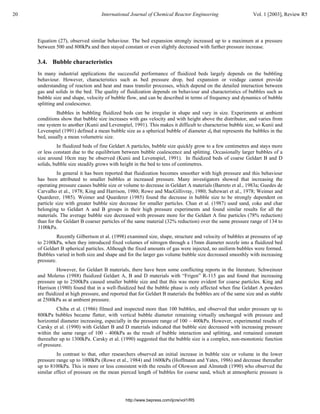 Pressure effects on gas-solid fluidized bed behavior | PDF