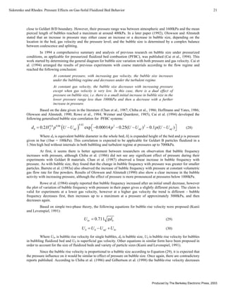 Pressure effects on gas-solid fluidized bed behavior | PDF