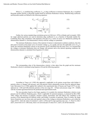 Pressure effects on gas-solid fluidized bed behavior | PDF