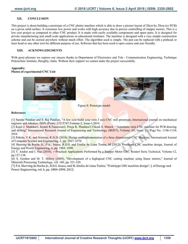 Design And Development Of Low Cost Computer Numerical Control Plotter With An Open Source
