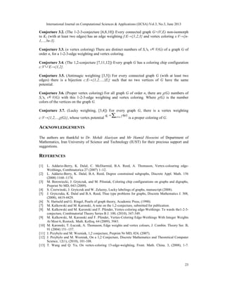 On the 1-2-3-edge weighting and Vertex coloring of complete graph | PDF