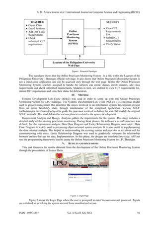 ONLINE PRACTICUM MONITORING SYSTEM FOR LYCEUM OF THE PHILIPPINES ...