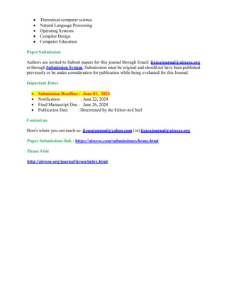 International Journal of Computer Science, Engineering and Applications (IJCSEA) | PDF