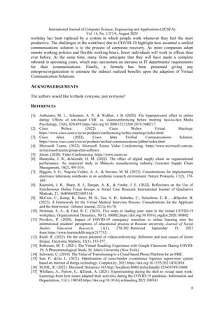 Estimation Formula for Indirect Value Realization of Virtual Meetings | PDF