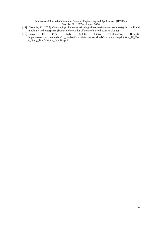 Estimation Formula for Indirect Value Realization of Virtual Meetings | PDF