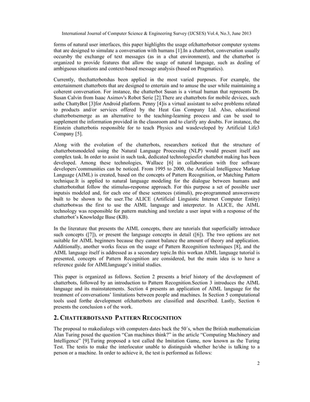 Artificial intelligence markup language: a Brief tutorial | PDF