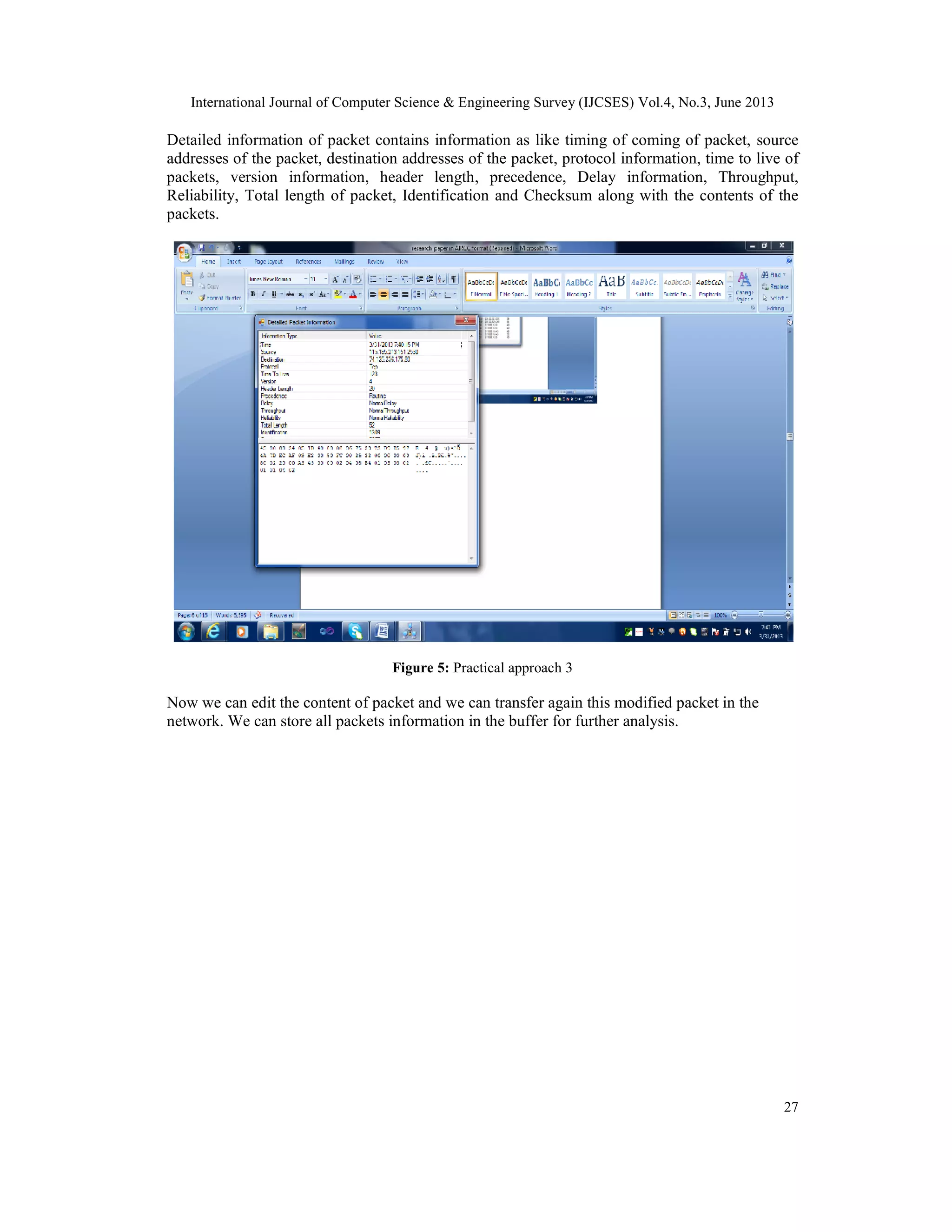 An Approach to Detect Packets Using Packet Sniffing | PDF