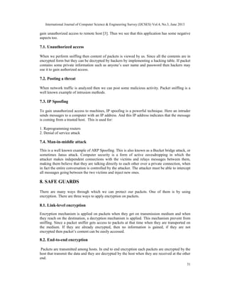 An Approach to Detect Packets Using Packet Sniffing | PDF