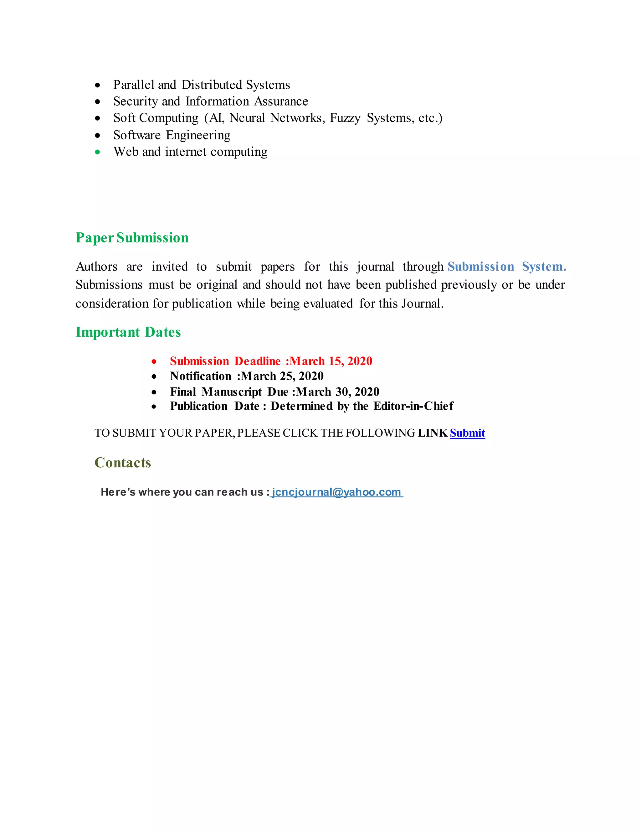 Ijcsit | DOCX | Computing | Technology & Computing