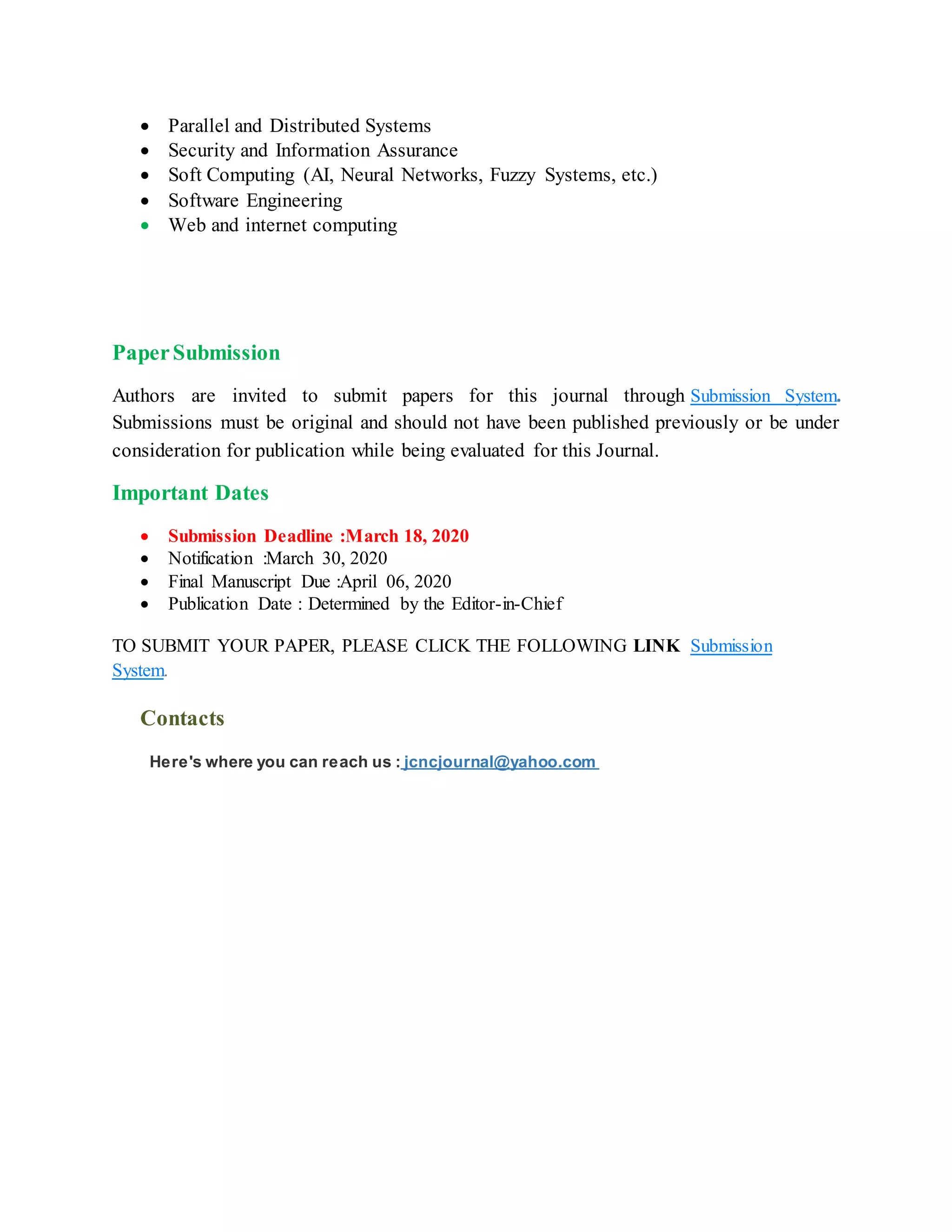 Ijcsit | DOCX | Computing | Technology & Computing