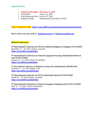 Call for Articles - International Journal of Computer Science & Information Technology (IJCSIT ...