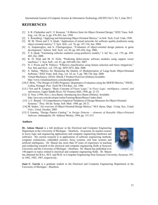 Fuzzy Rule Base System for Software Classification | PDF