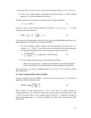 An efficient approach to wavelet image Denoising | PDF