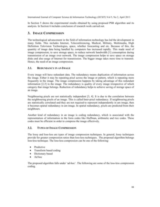 PIXEL SIZE REDUCTION LOSS-LESS IMAGE COMPRESSION ALGORITHM | PDF