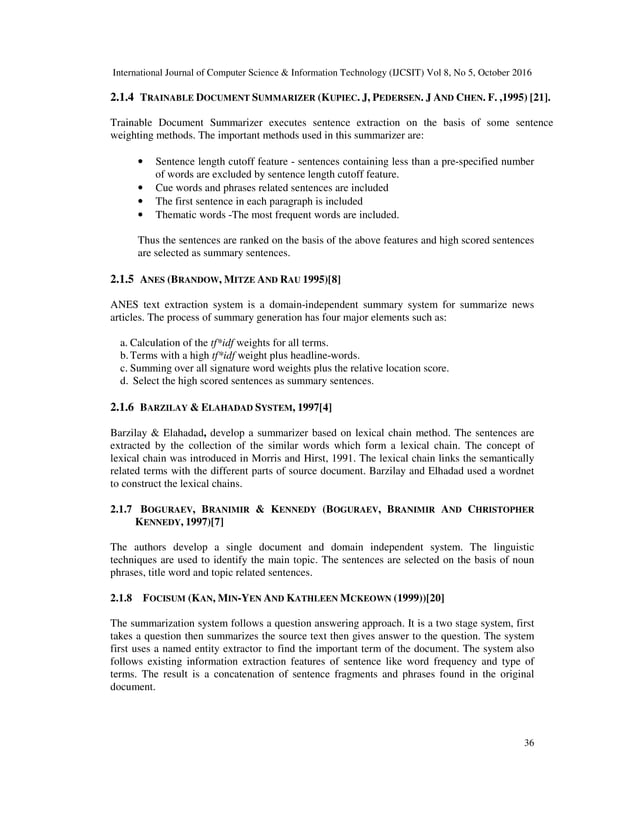 AN OVERVIEW OF EXTRACTIVE BASED AUTOMATIC TEXT SUMMARIZATION SYSTEMS | PDF