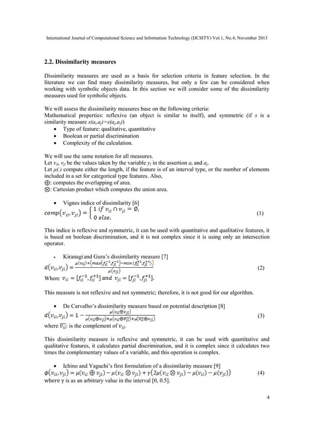 Feature Selection On Boolean Symbolic Objects Pdf
