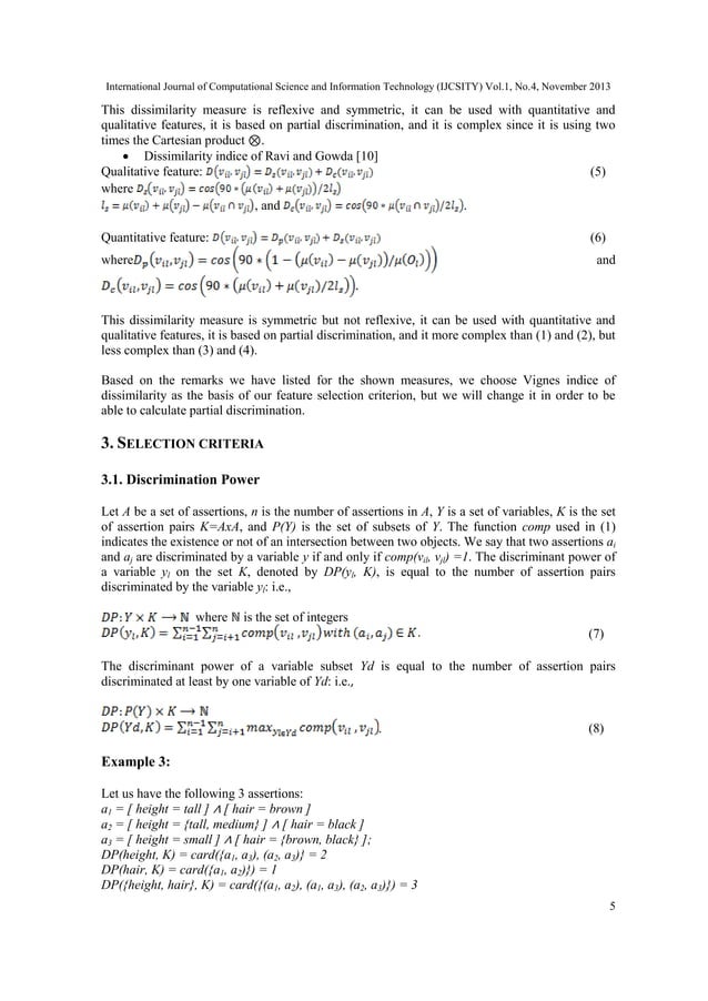 Feature Selection On Boolean Symbolic Objects Pdf