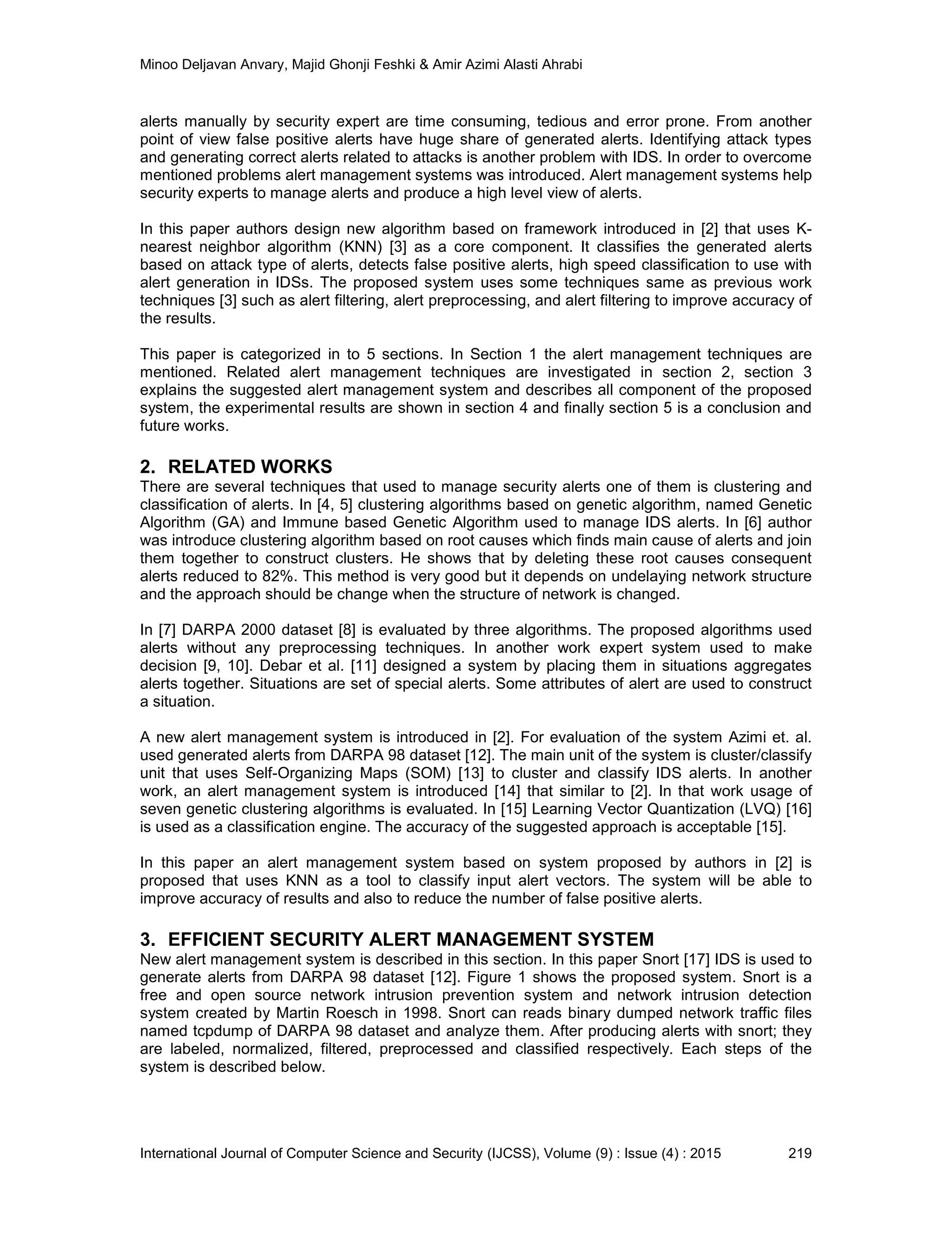 Efficient Security Alert Management System | PDF