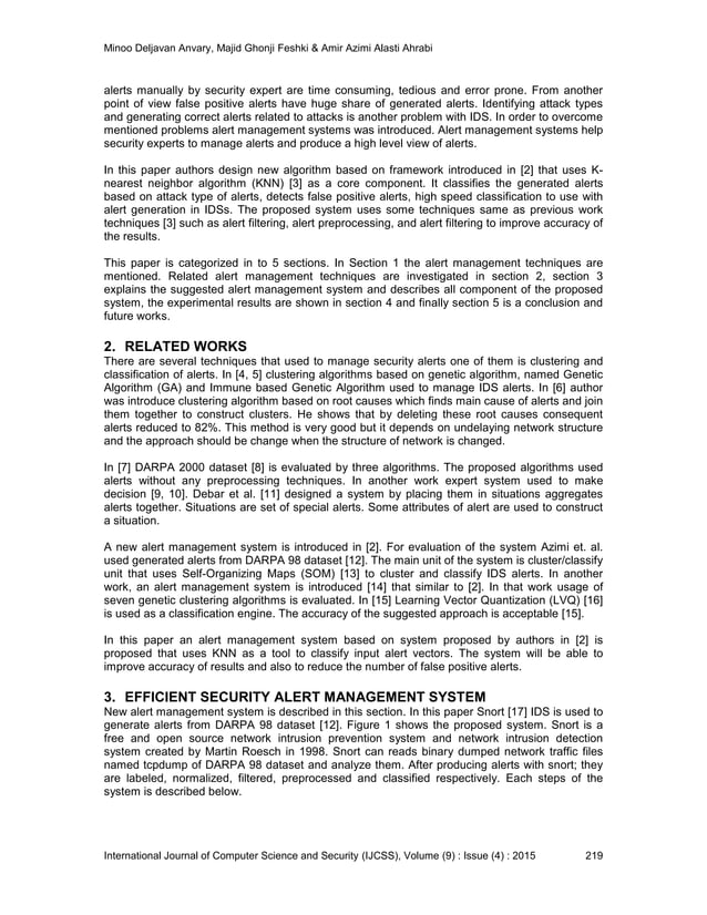 Efficient Security Alert Management System | PDF