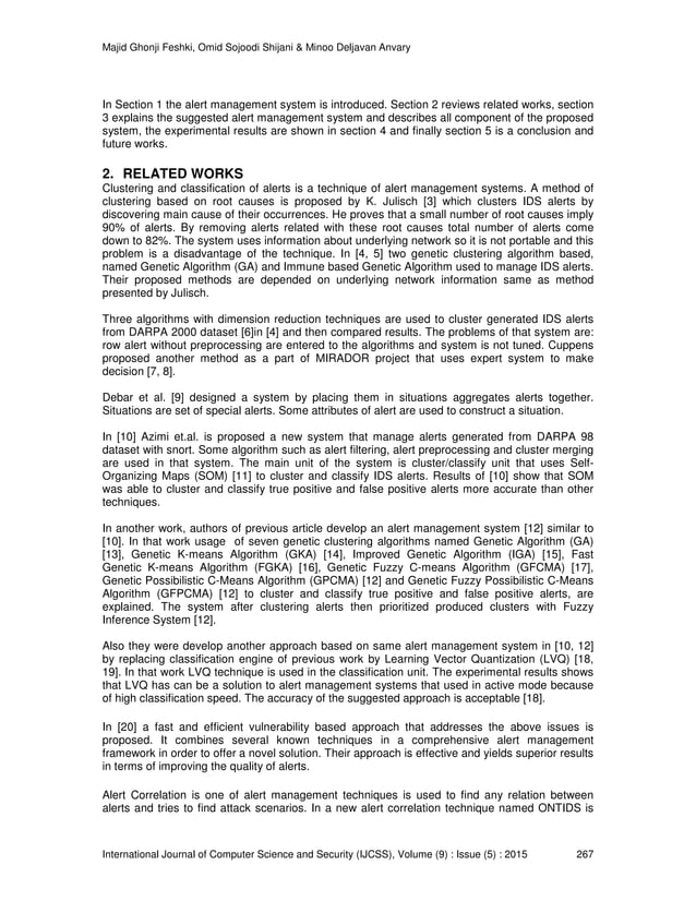 Managing Intrusion Detection Alerts Using Support Vector Machines Pdf