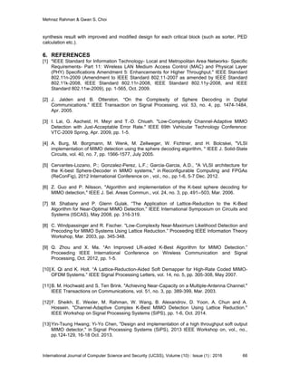 Hardware Architecture of Complex K-best MIMO Decoder | PDF