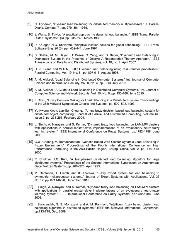Application of Fuzzy Logic in Load Balancing of Homogenous Distributed Systems1 | PDF