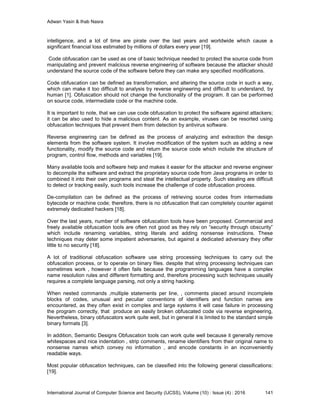 Dynamic Multi Levels Java Code Obfuscation Technique (DMLJCOT) | PDF