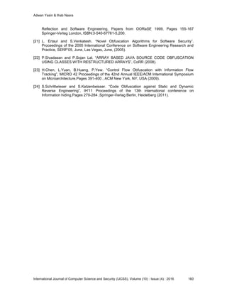 Dynamic Multi Levels Java Code Obfuscation Technique (DMLJCOT) | PDF