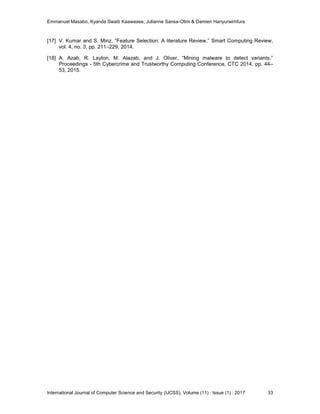 Integrated Feature Extraction Approach Towards Detection of Polymorphic Malware In Executable ...