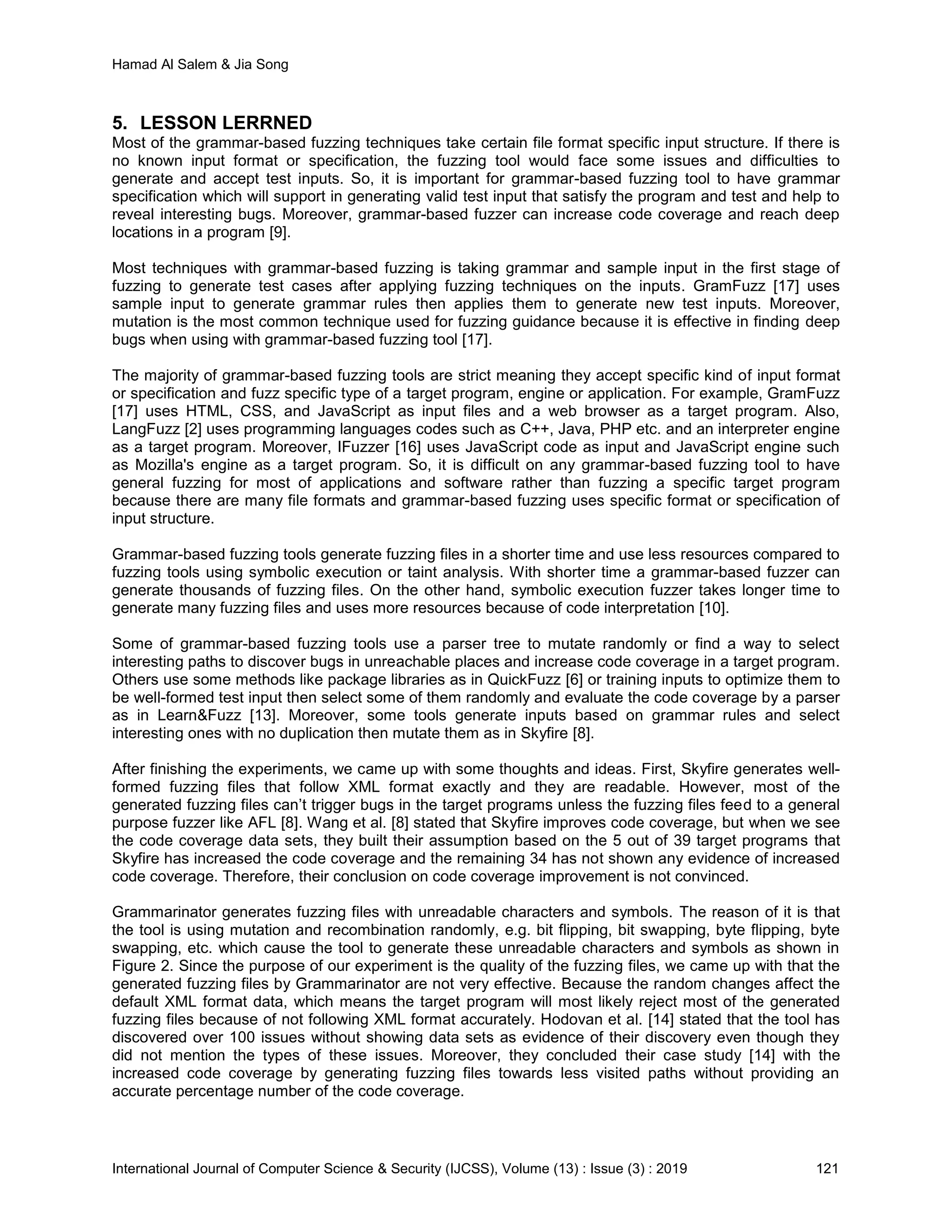 A Review on Grammar-Based Fuzzing Techniques | PDF