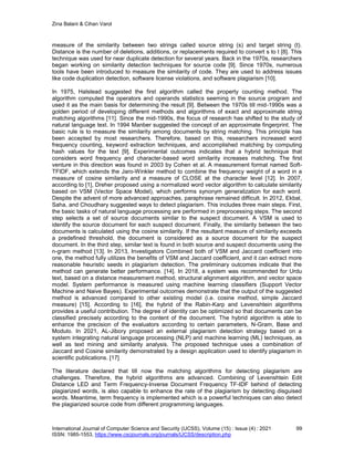 Combining Approximate String Matching Algorithms and Term Frequency In The Detection of ...