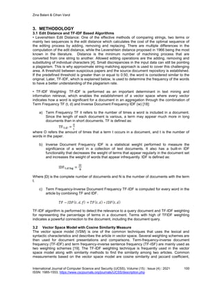 Combining Approximate String Matching Algorithms and Term Frequency In The Detection of ...
