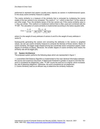Combining Approximate String Matching Algorithms and Term Frequency In The Detection of ...