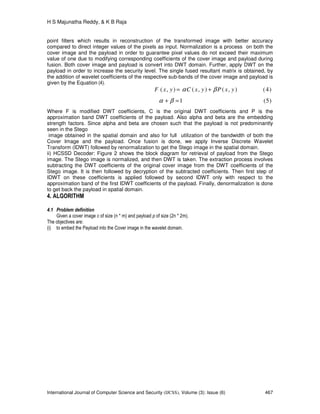High Capacity and Security Steganography Using Discrete Wavelet Transform | PDF