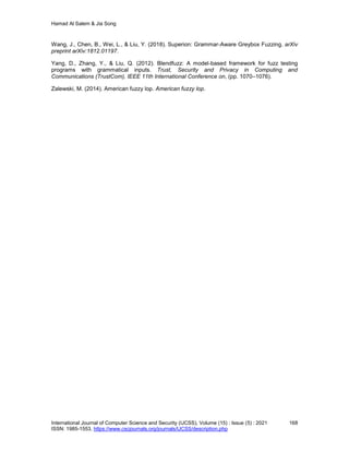 Using Grammar Extracted from Sample Inputs to Generate Effective Fuzzing Files | PDF
