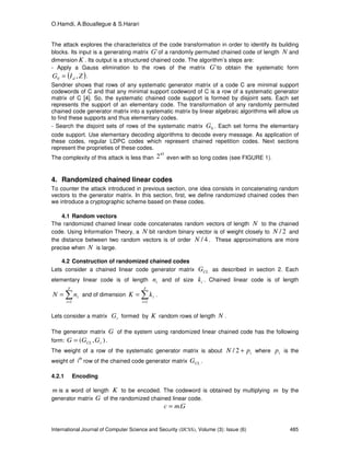 On the Usage of Chained Codes in Cryptography | PDF