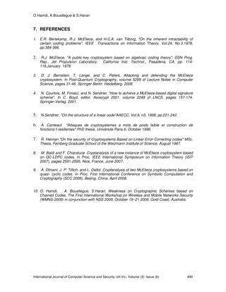 On the Usage of Chained Codes in Cryptography | PDF