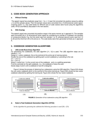 Performance Comparison of Automatic Speaker Recognition using Vector Quantization by LBG KFCG ...
