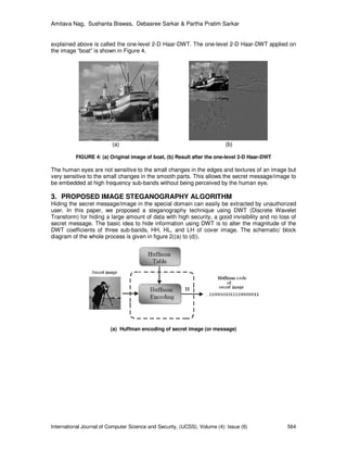 A Novel Technique for Image Steganography Based on DWT and Huffman Encoding | PDF