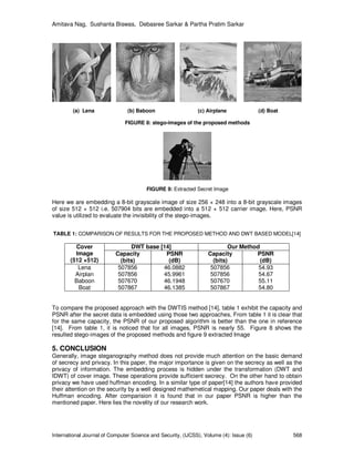 A Novel Technique for Image Steganography Based on DWT and Huffman Encoding | PDF