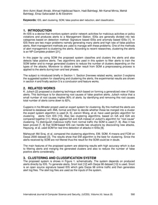 A New System for Clustering and Classification of Intrusion Detection System Alerts Using Self ...